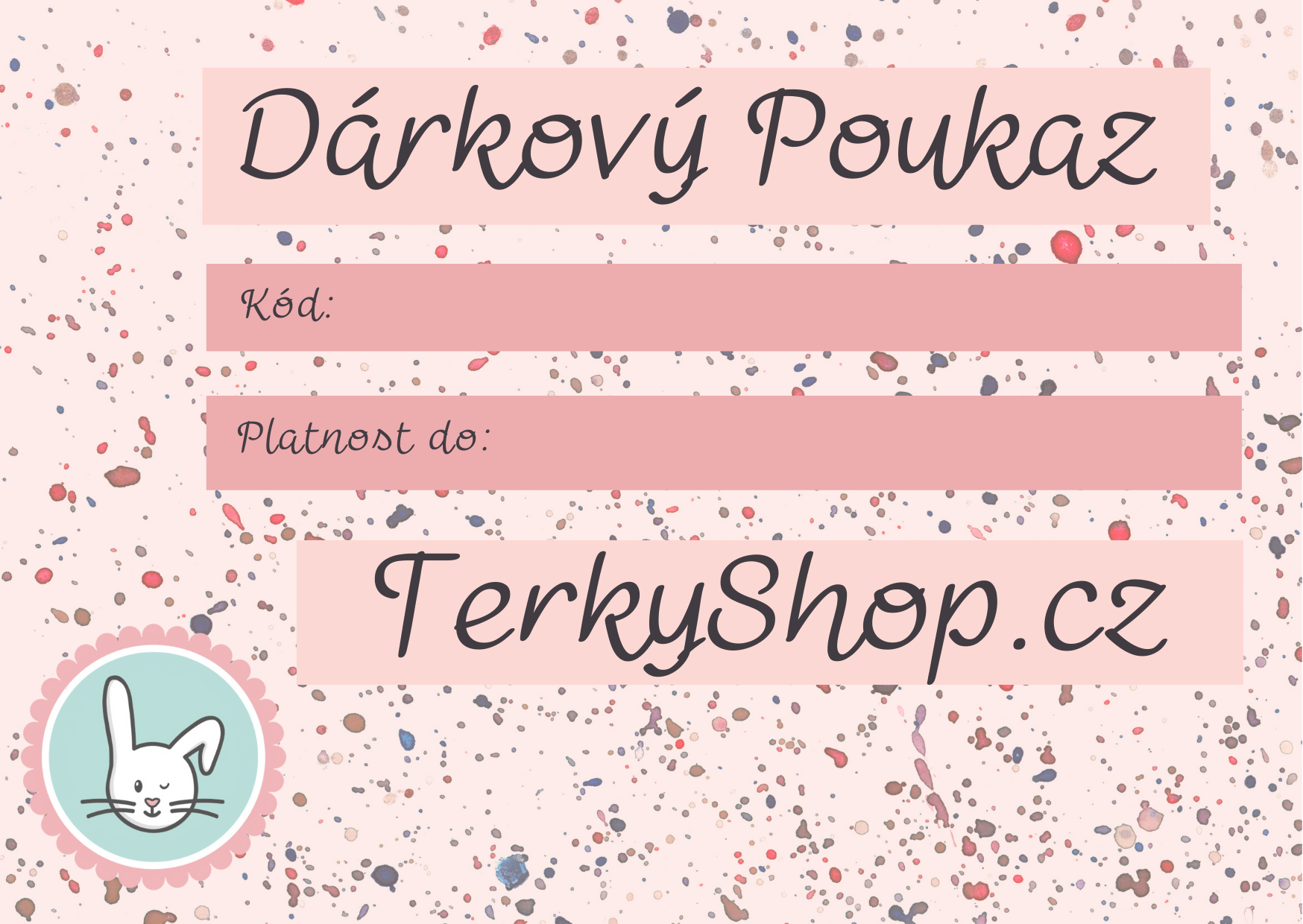 Dárkový Poukazy - Terkyshop.cz